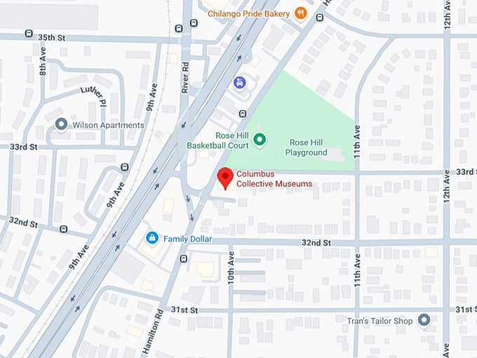 16. columbus collective museums map