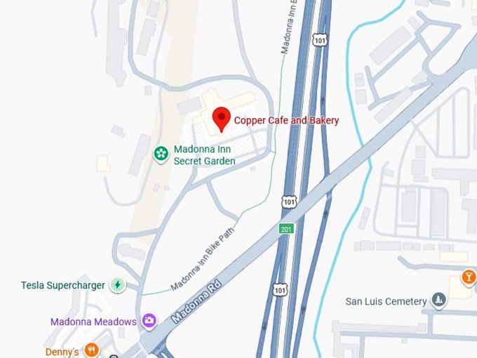 16. copper cafe and bakery's map