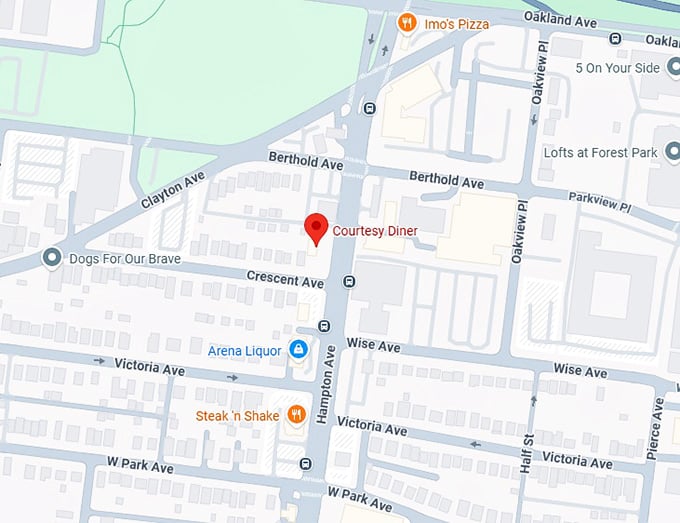 16. courtesy diner map