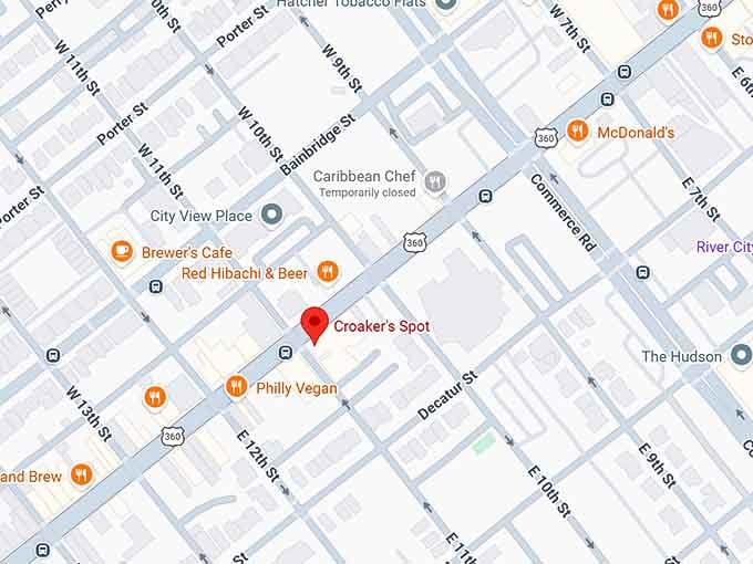 croaker&rsquo;s spot map