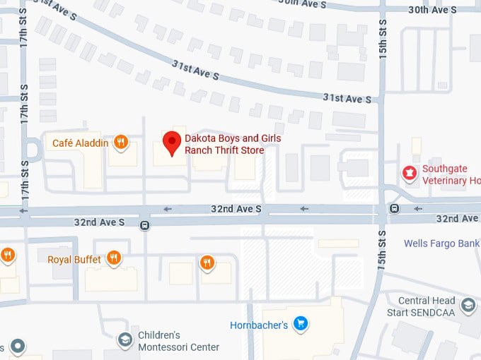 16. dakota boys and girls ranch thrift store map