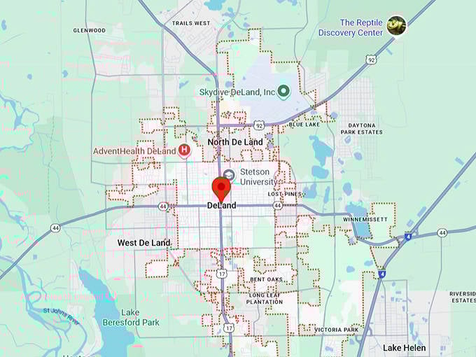 16. deland, fl map