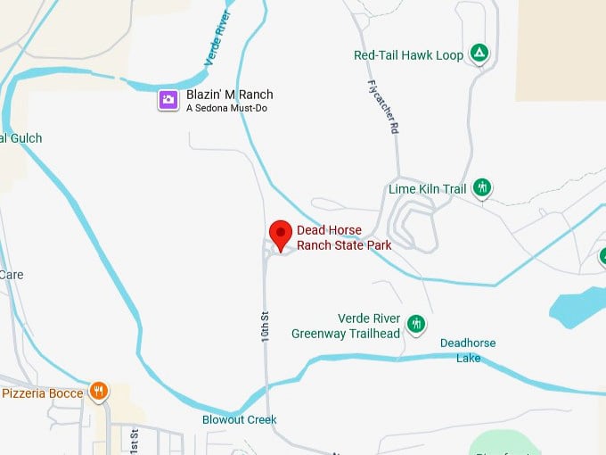 16. dead horse ranch state park map