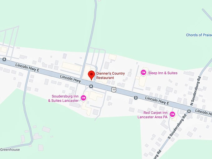 16. dienner&rsquo;s country restaurant map