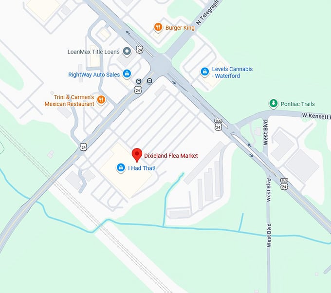 16. dixieland flea market map