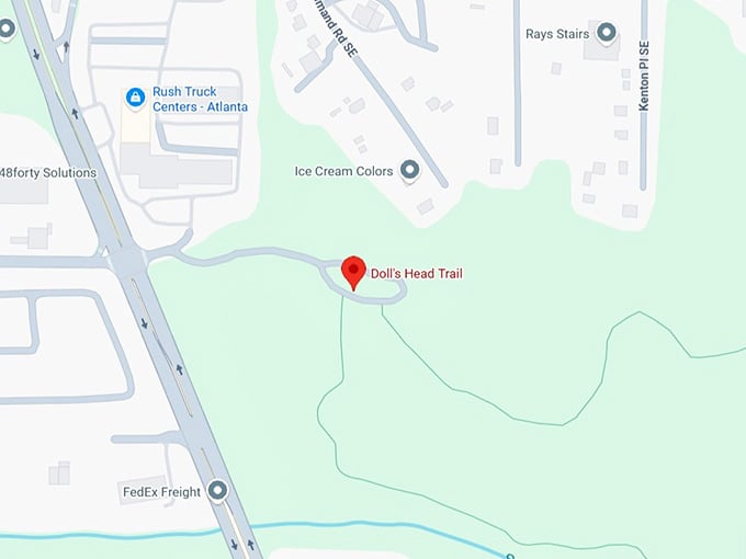 16. doll's head trail map