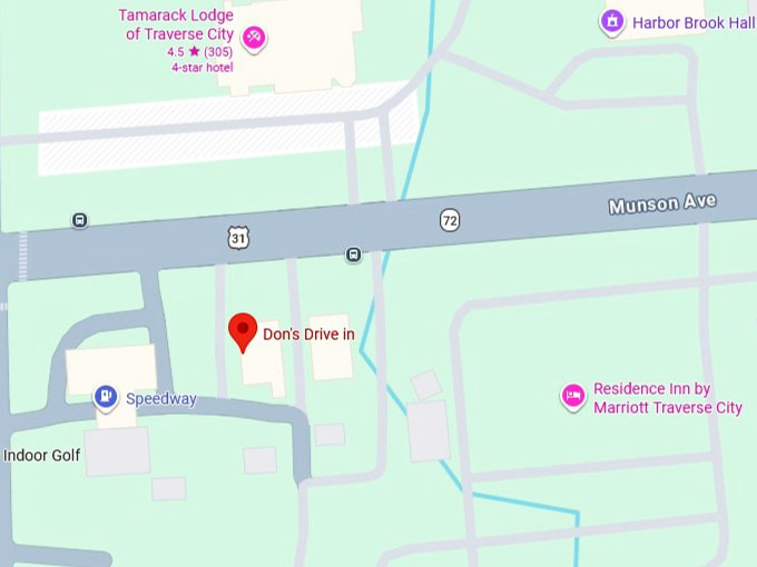 16. don's drive in map