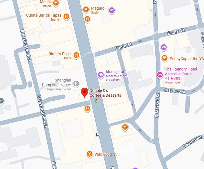 16. double d&rsquo;s coffee & desserts map