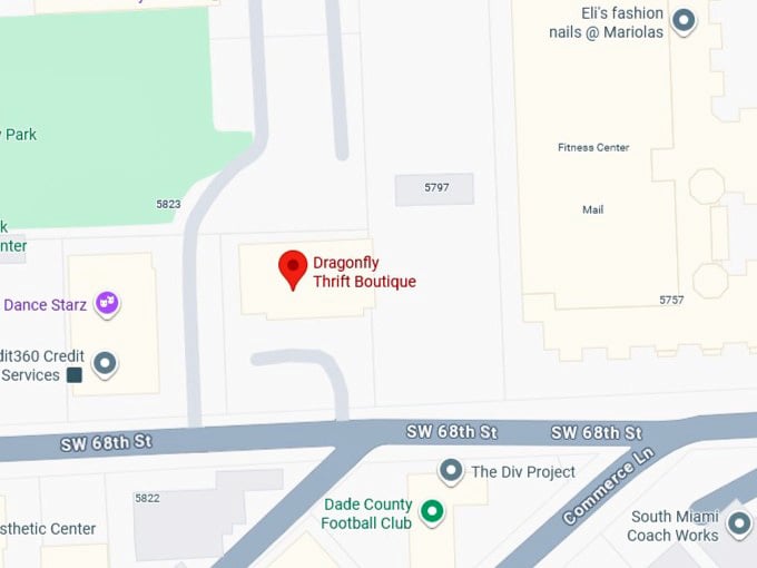 16. dragonfly thrift boutique map