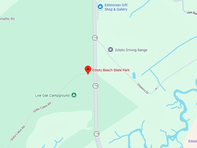 16. edisto beach state park map