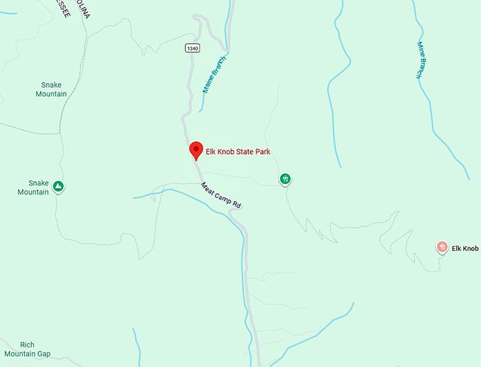 elk knob state park map