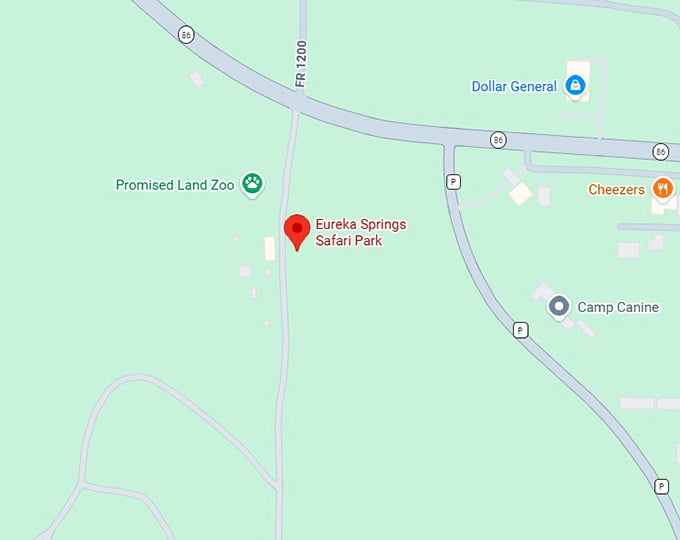 16. eureka springs safari park map