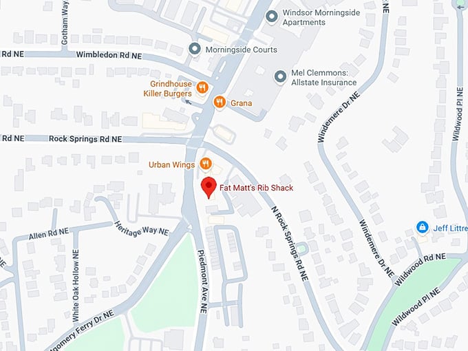 16. fat matt's rib shack map