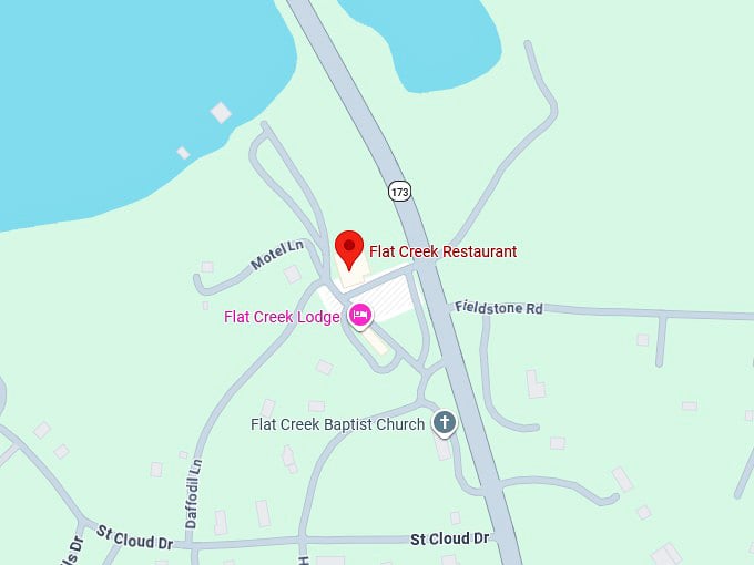 16. flat creek restaurant map