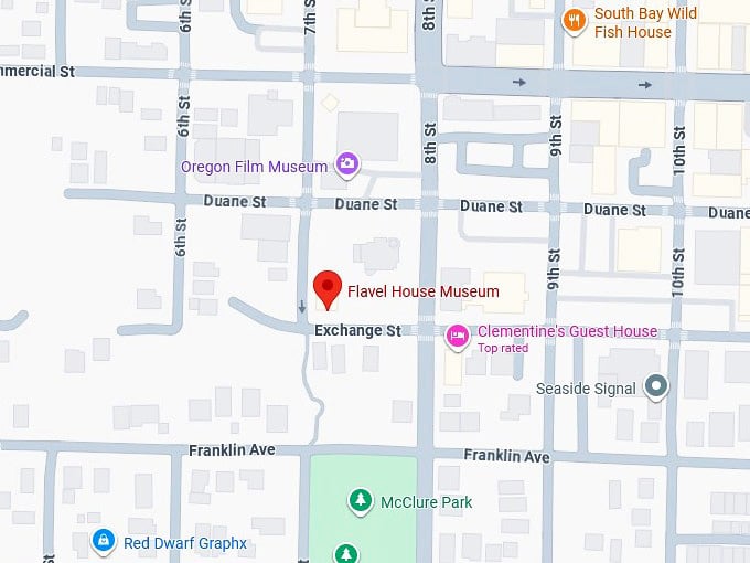 16. flavel house museum map