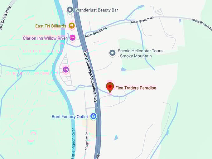 16. flea traders paradise map