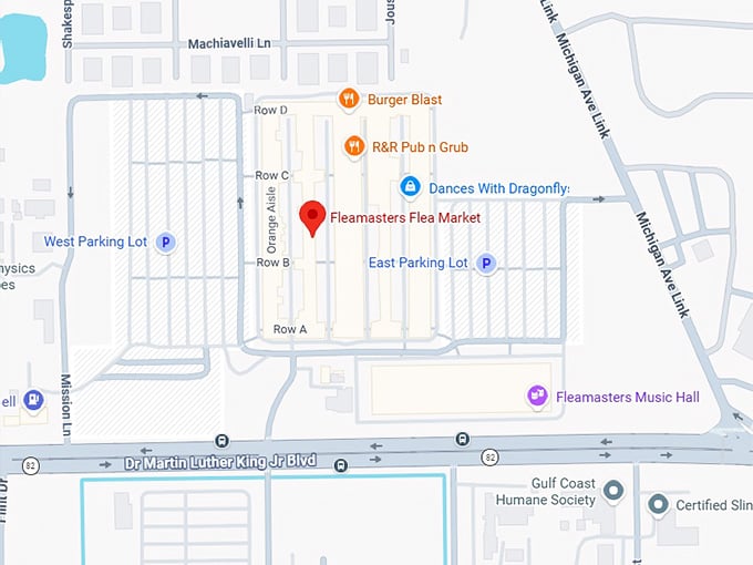 16. fleamasters flea market map