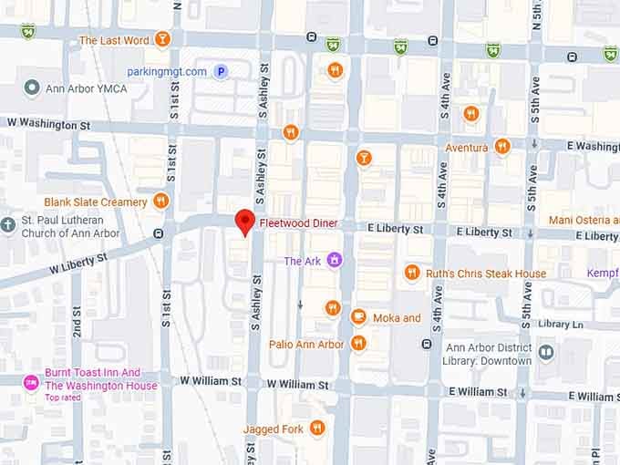 16. fleetwood diner map