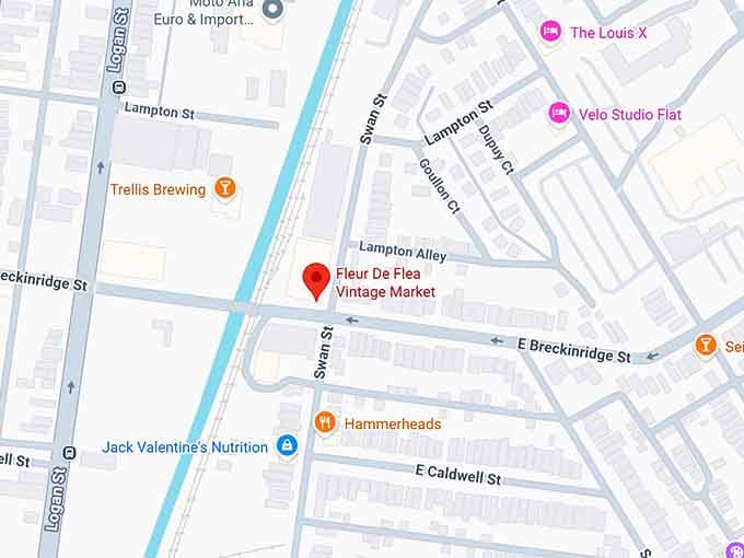 16. fleur de flea vintage market map