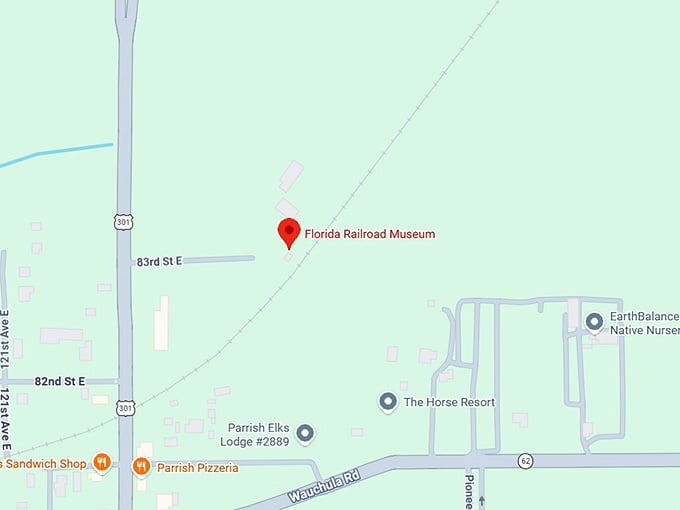 16. florida railroad museum map