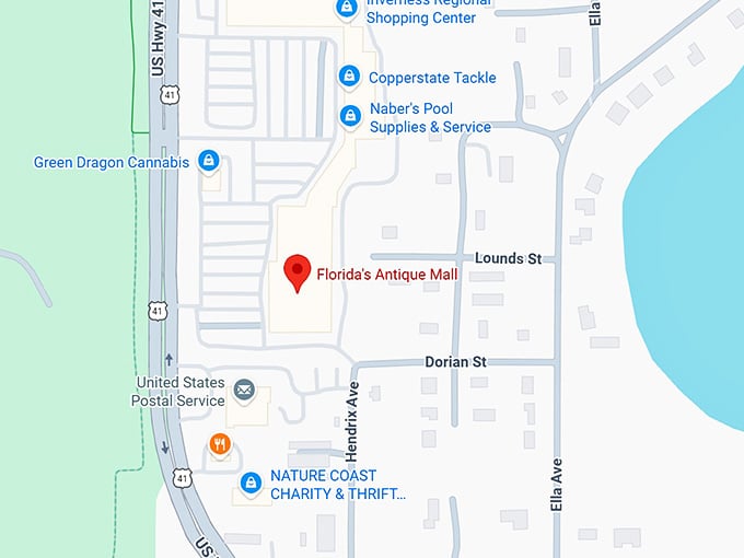 16. florida's antique mall map