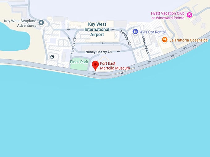 16. fort east martello map