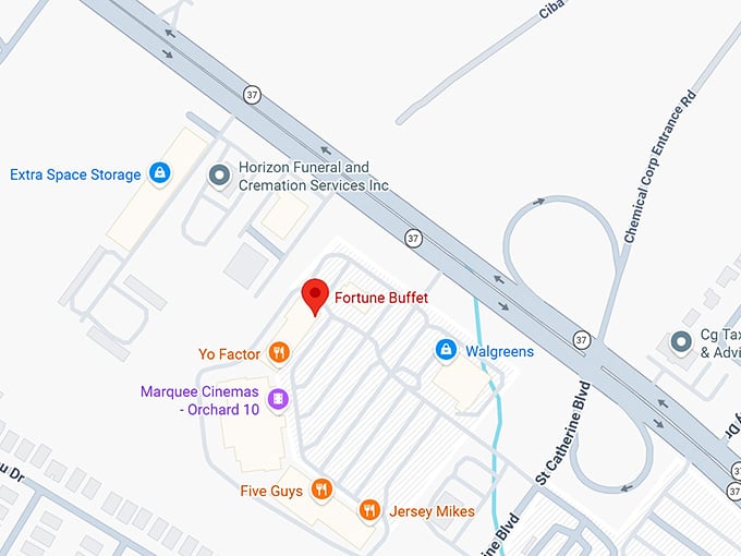 16. fortune buffet map