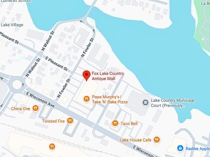 16. fox lake country antique mall map