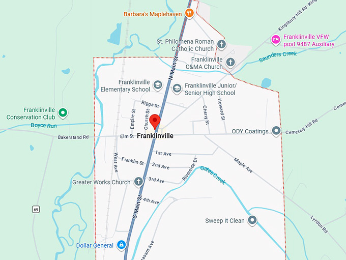 16. franklinville map