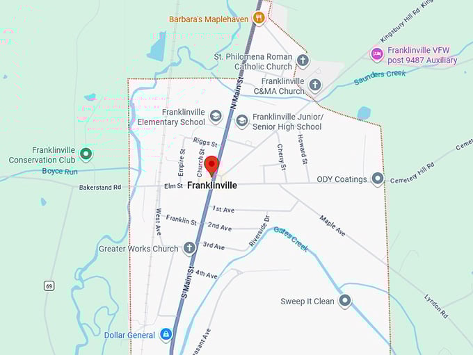 16. franklinville map