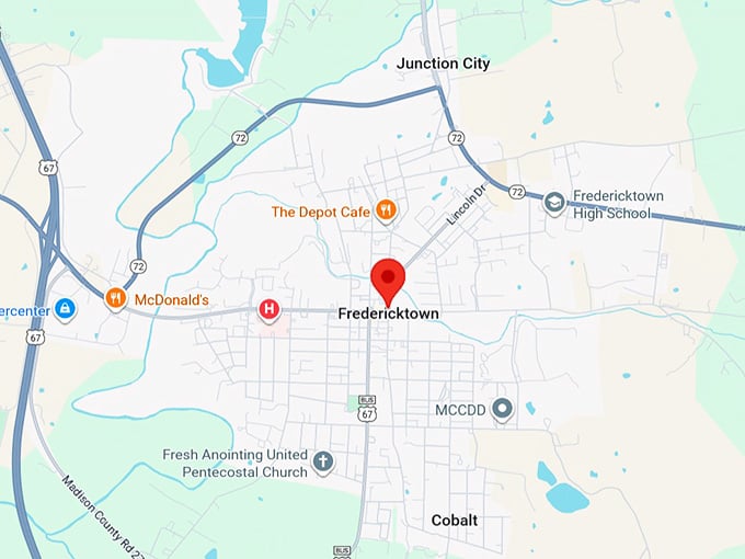 16. fredericktown mo map