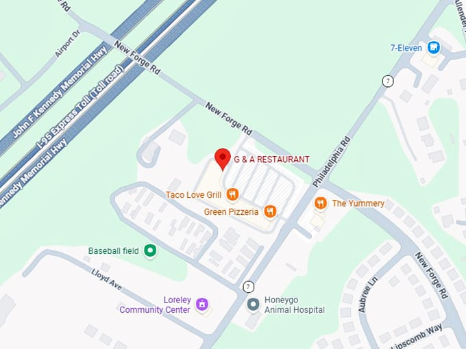 16. g & a restaurant inc map