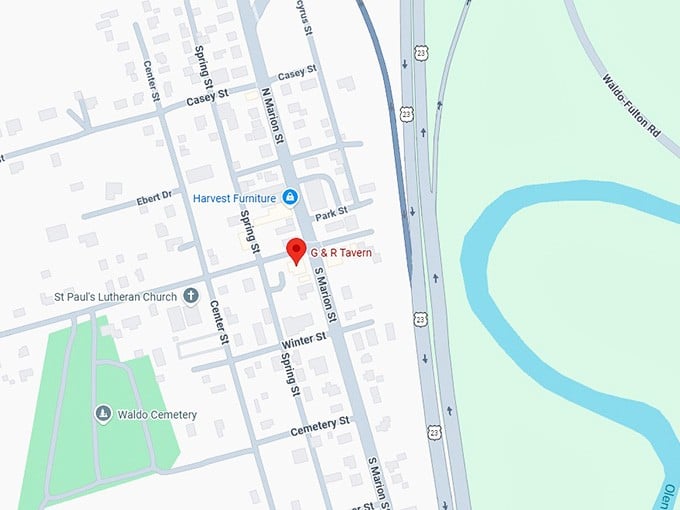 16. g & r tavern map