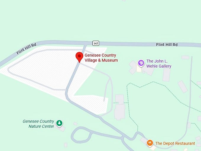 16. genesee country village & museum map