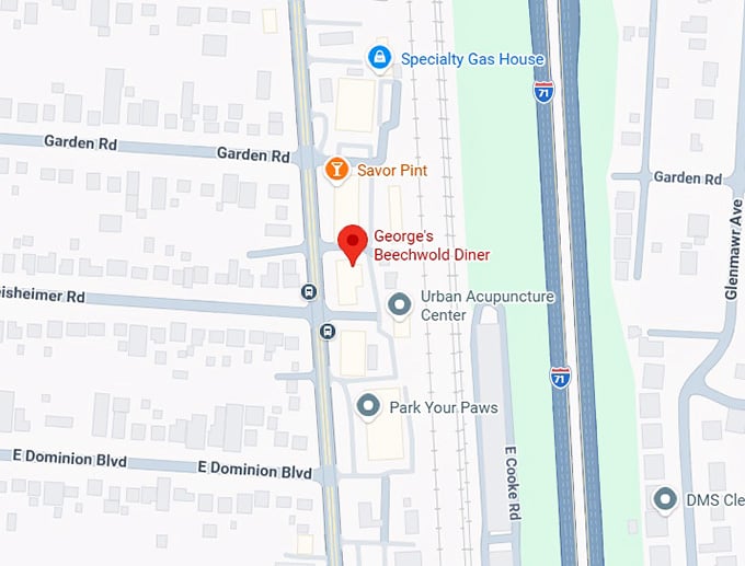 16. george's beechwold diner map