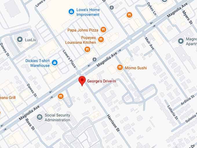 george's drive in map