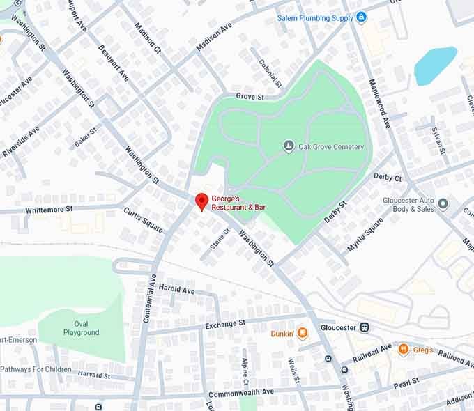 16. george&rsquo;s restaurant & bar map