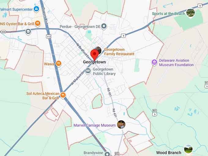 16. georgetown, de map