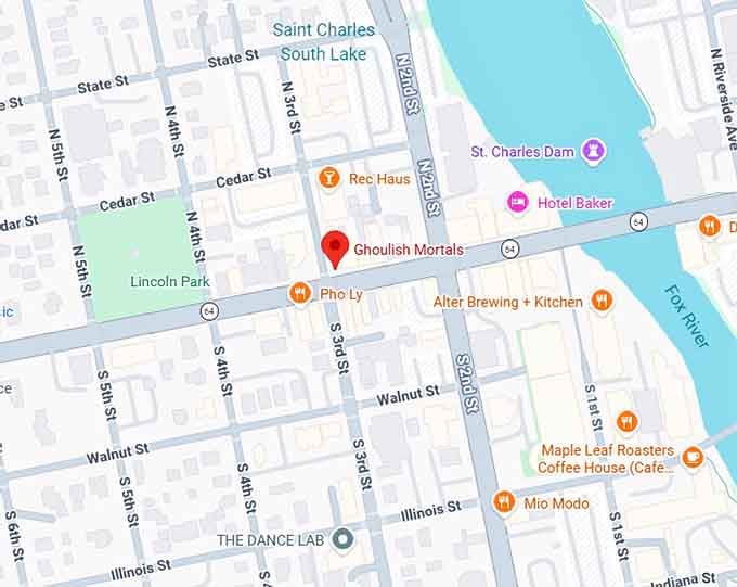 ghoulish mortals map