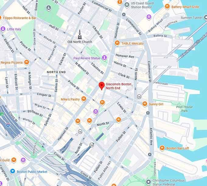 16. giacomo&rsquo;s ristorante map