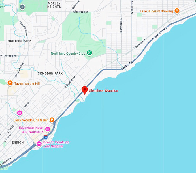 16. glensheen mansion map