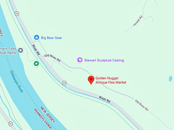 16. golden nugget antique flea market map