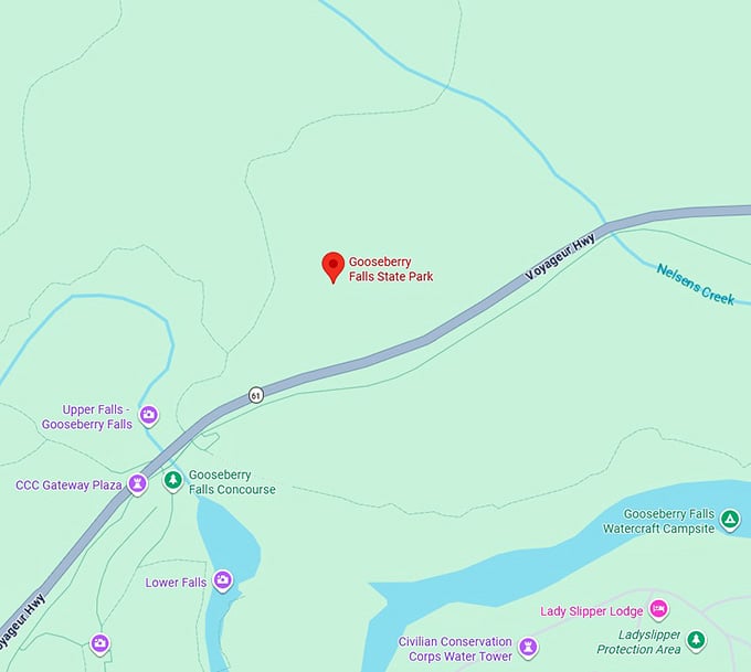 16. gooseberry falls state park map