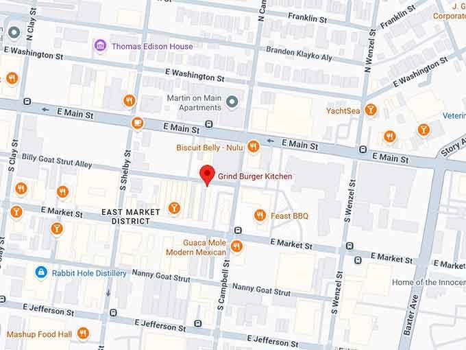 16. grind burger kitchen map