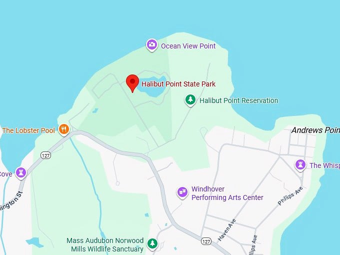 16. halibut point state park map