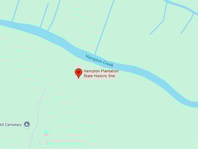 16. hampton plantation state historic site map