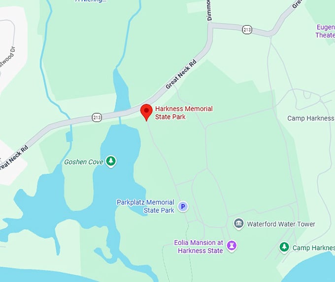 harkness memorial state park map