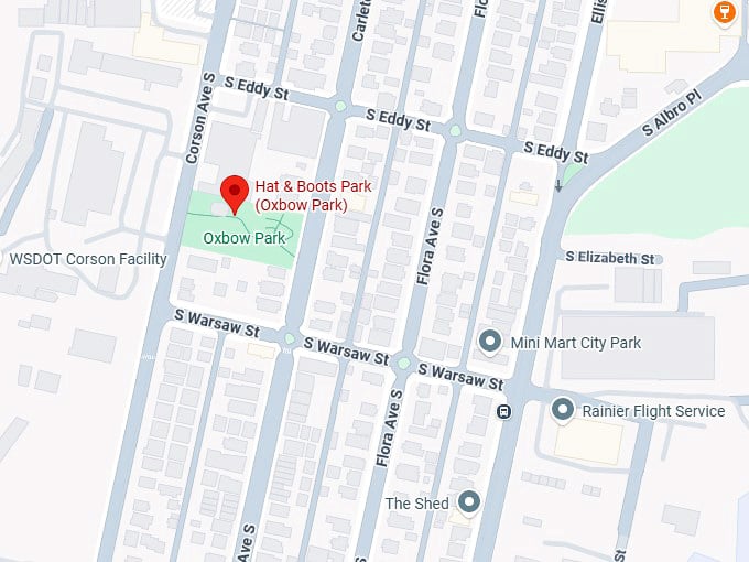 16. hat & boots park (oxbow park) map