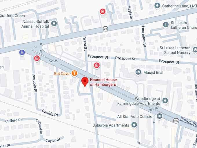 16. haunted house of hamburgers map