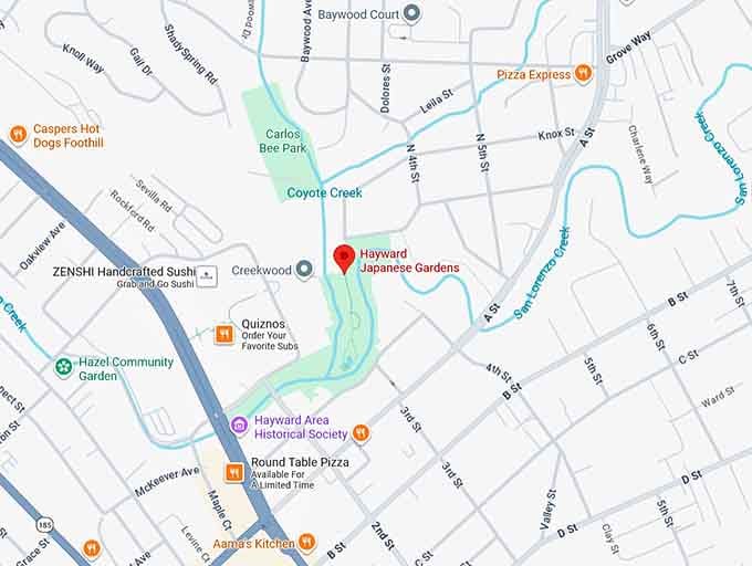16. hayward japanese gardens map